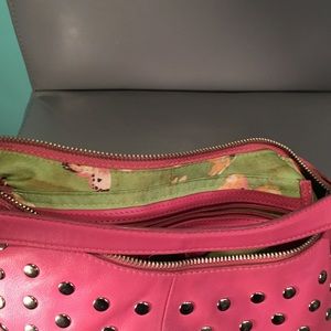 BCBGirls | Bags | Bcbgirls Pink Stud Handbag | Poshmark